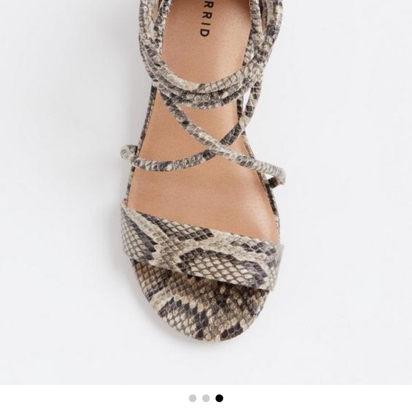 torrid | Shoes | Torrid Snakeskin Patterned Sandals | Poshmark